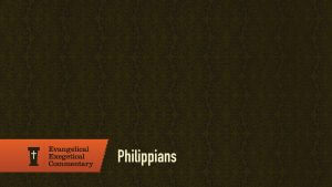 Paul's Countercultural Worldview in Philippians