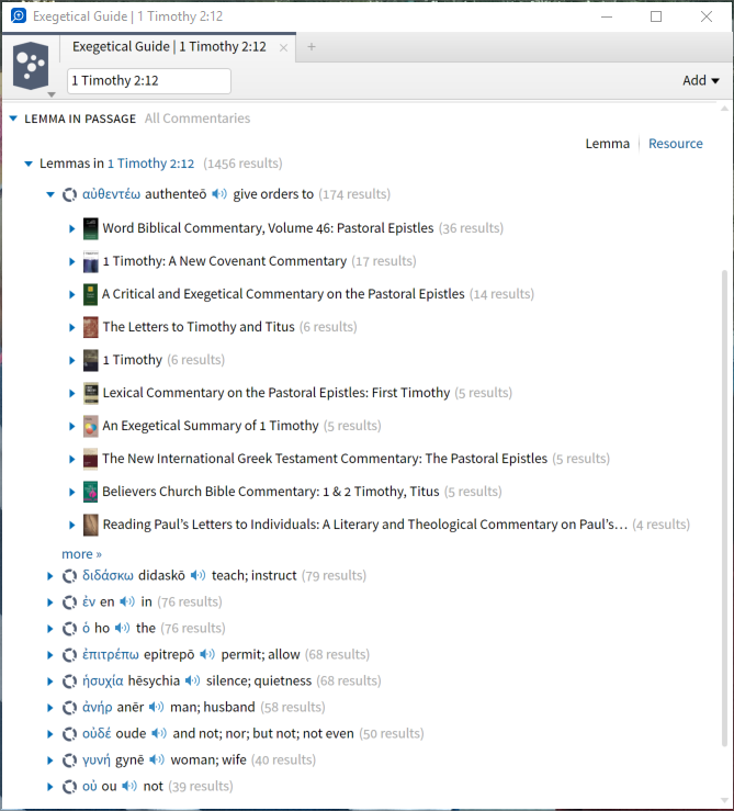 Big Data: the Best Way to use your Commentaries and Lexicons
