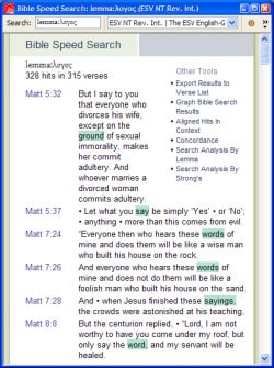 A Trick With Bible Speed Search