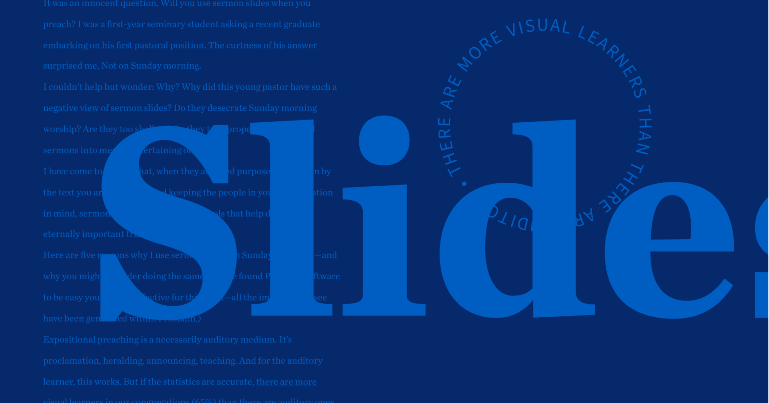 5 Reasons This Pastor Uses Sermon Slides (with Examples)