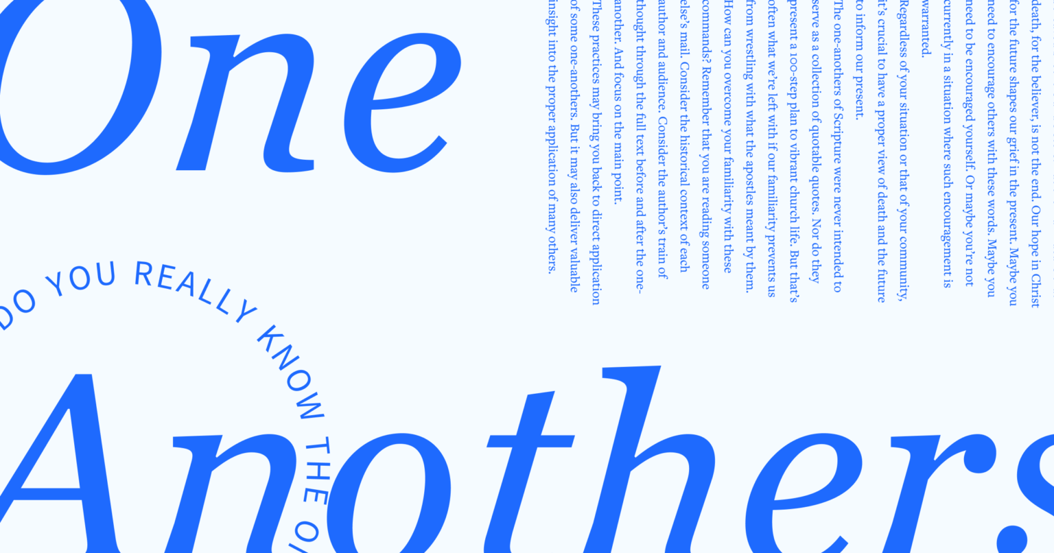 4 Tips for Reading the One Anothers in the Bible