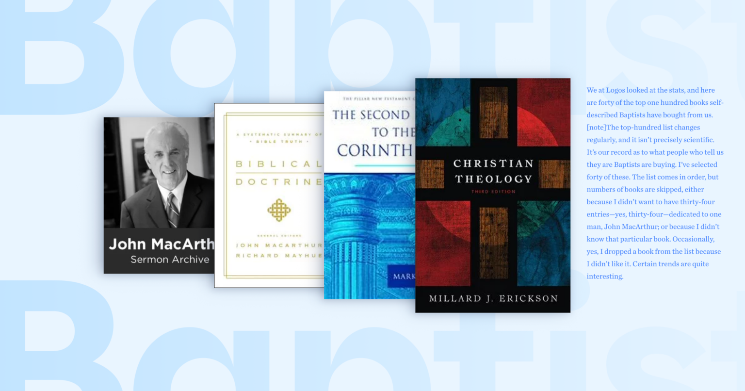 40 Best-Selling Books for Baptists