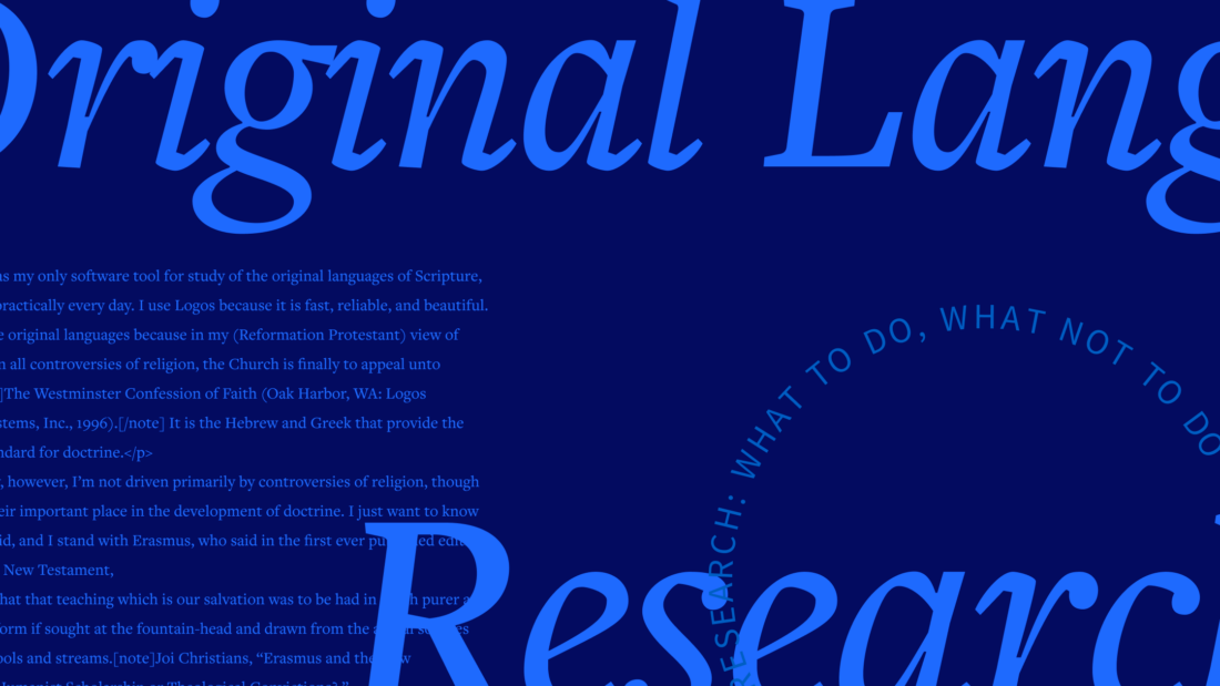 Mark Ward | Word by Word, the Logos Blog